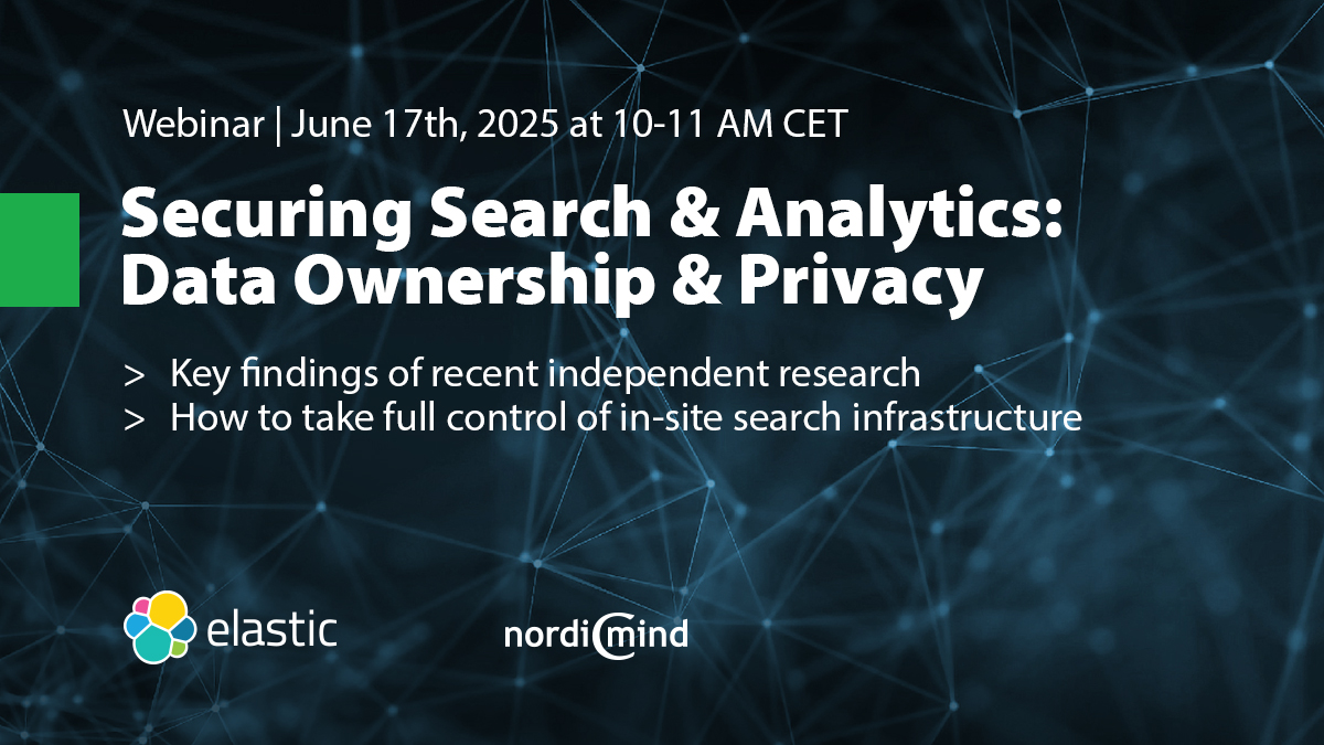Webinar, June 17th | Securing Search & Analytics: Data Ownership ...